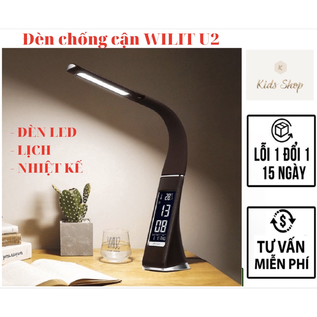 (XẢ HÀNG - GIẢM 100K) Đèn bàn chống cận cảm ứng Wilit U2 model LD-075, Đèn học Led cảm ứng chống ...