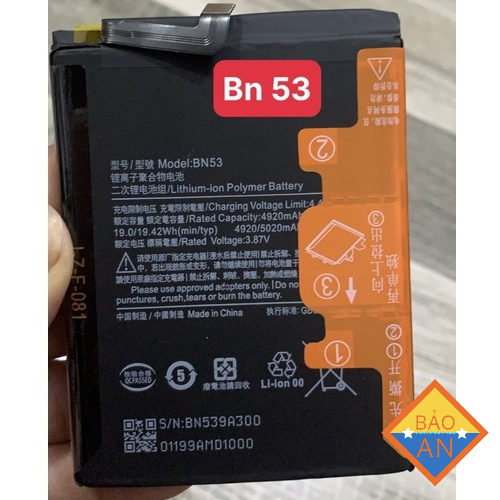 pin xiaomi BN53 / Redmi note 9 pro / note 10 pro 4G pin zin chính hãng ...