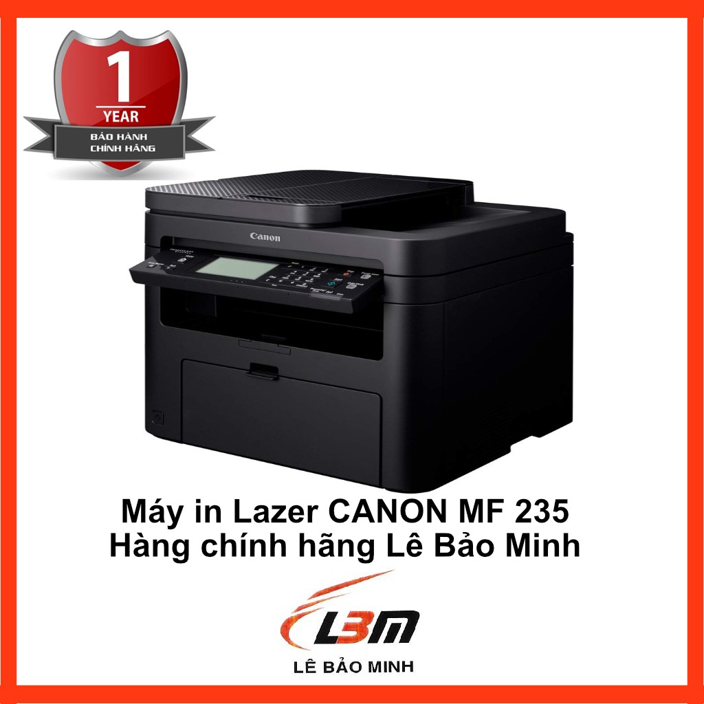 MÁY IN LASER CANON MF 235 - Print - Scan - Copy - Fax - ADF Màn hình ...