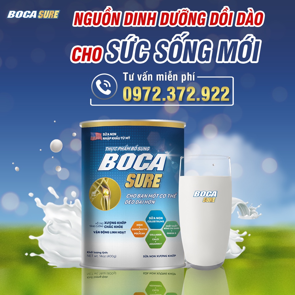 [chính hãng] BOCA SURE Hỗ Trợ Xương Khớp ALIFACO sữa non nhập khẩu từ ...