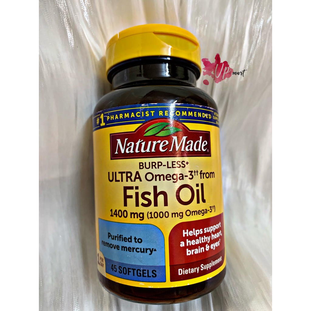 Dầu cá Nature Made ULTRA Fish Oil 1400 mg - 45 viên | Shopee Việt Nam
