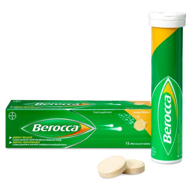 Viên sủi bổ sung Vitamin Berocca Performance Mango Hương Xoài 10 Viên ...