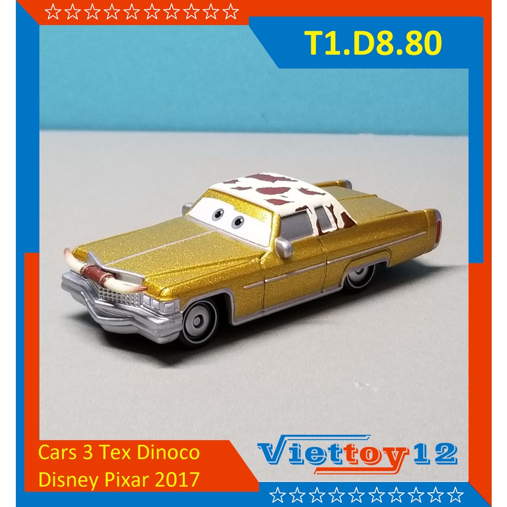 Xe mô hình Tomica Cars 3 Tex Dinoco ,Disney Pixar 2017 | Shopee Việt Nam