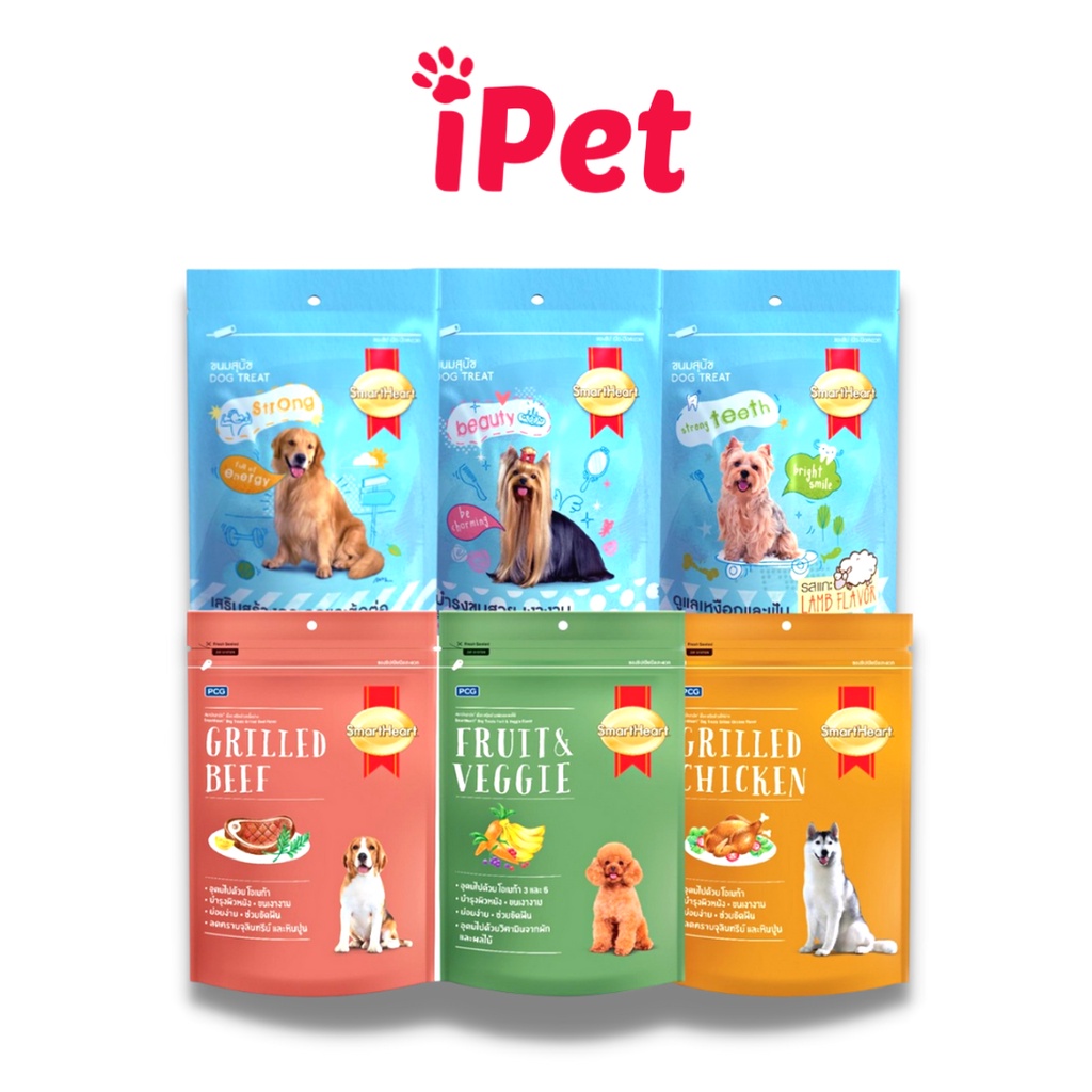 Bánh thưởng SMARTHEART snack bổ sung dinh dưỡng cho chó gói 100g - iPet Shop | Shopee Việt Nam