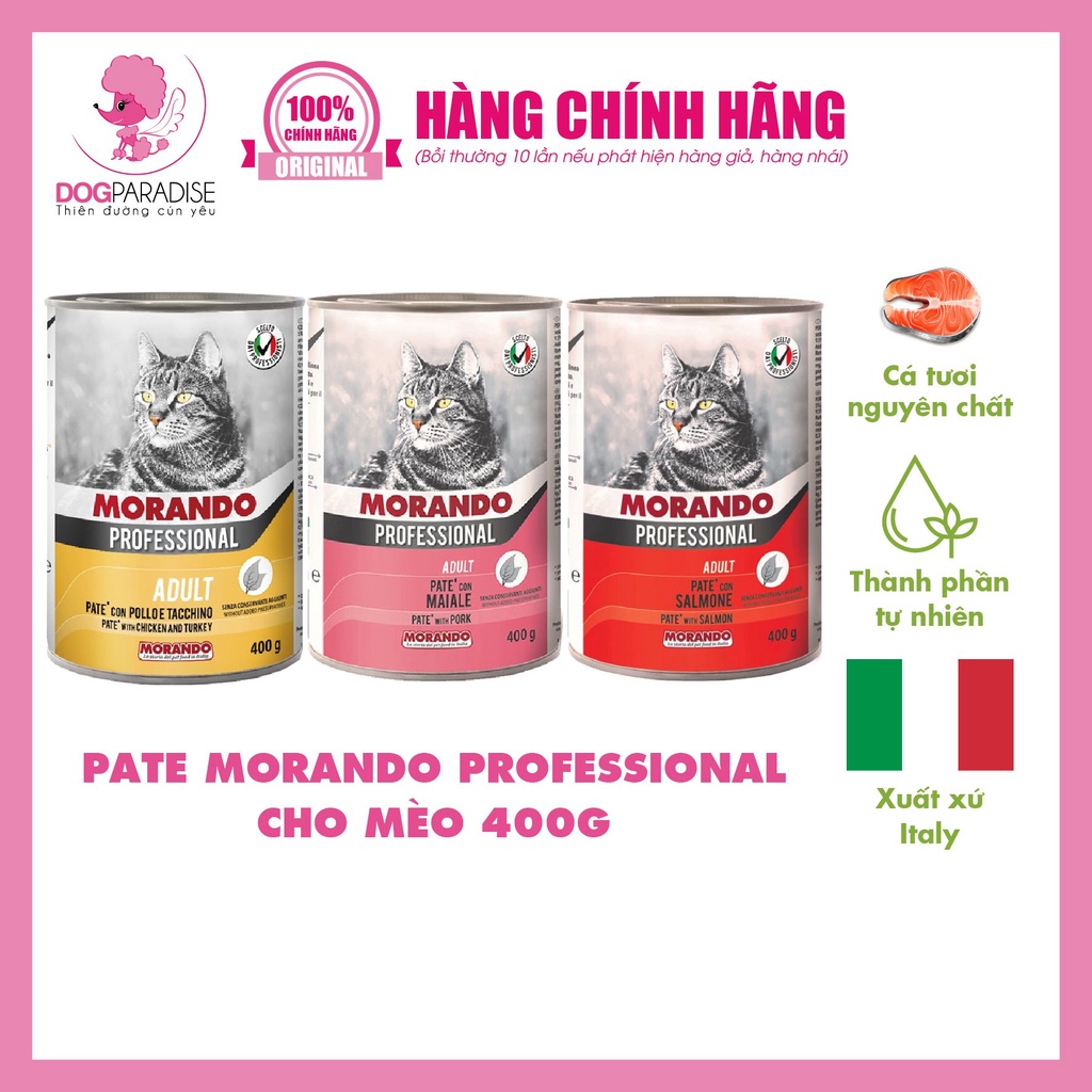 Pate Morando cho mèo nhiều vị - Dog Paradise | Shopee Việt Nam