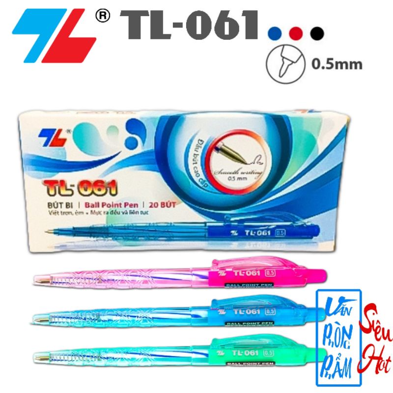 Bút Bi Thiên Long TL-061, 20 cây/Hộp (chính hãng) | Shopee Việt Nam
