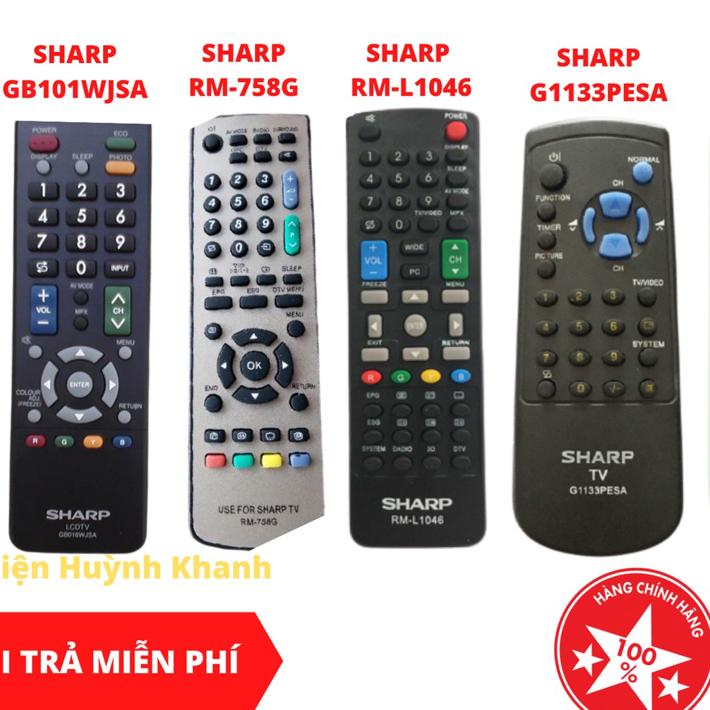 REMOTE TV SHARP VÀ JVC CÁC LOẠI | Shopee Việt Nam
