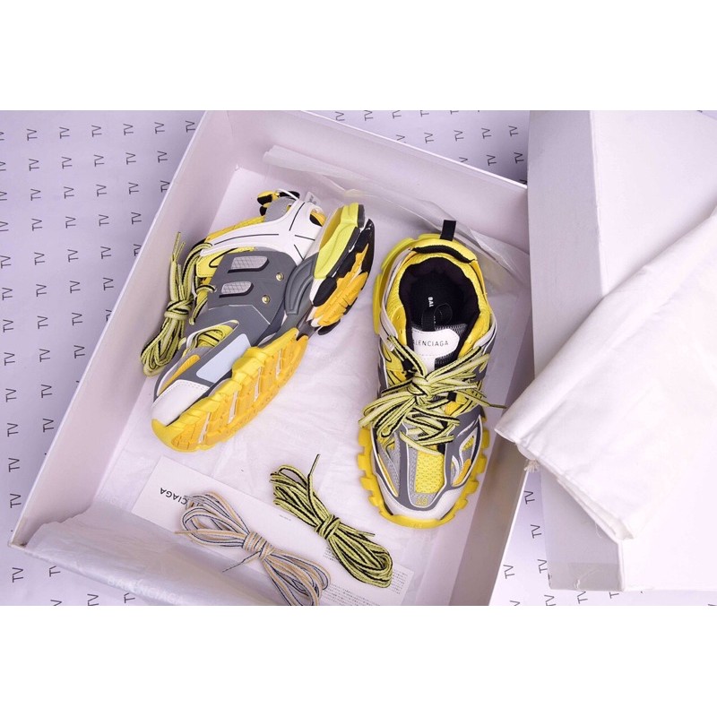 Giày thể thao Balen track 3.0 xám vàng ( ảnh chụp thật tại shop, đủ phụ ...