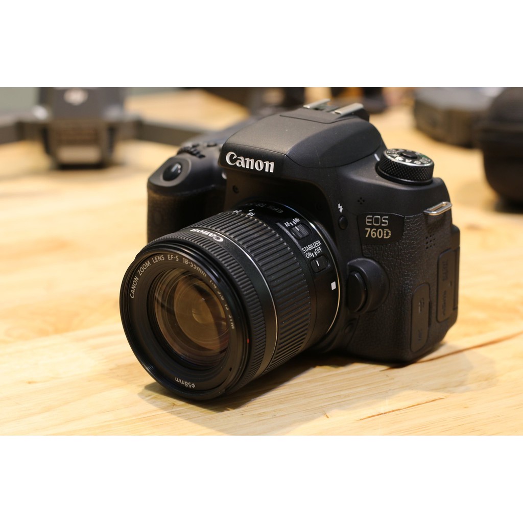 Máy ảnh Canon 760D kèm lens 18-55 | Shopee Việt Nam