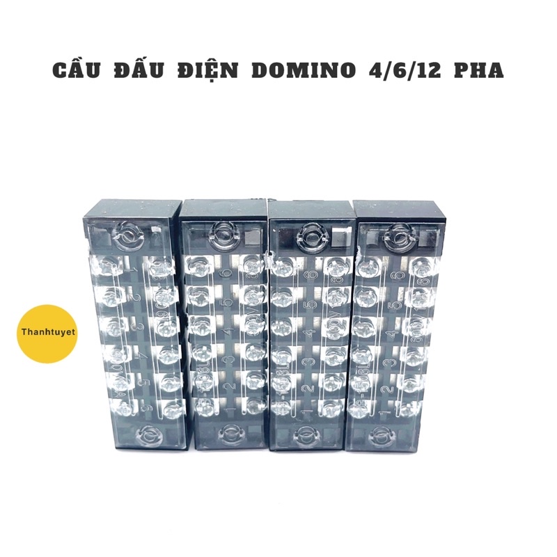 Cầu Đấu Điện Domino Các Loại 15A/25A/45A - 4P/6P/12P | Shopee Việt Nam