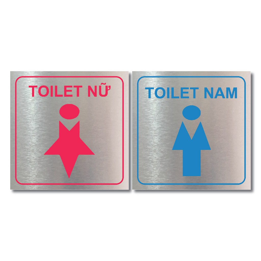 Biển toilet phân biệt nam nữ, bảng WC nam nữ, biển chỉ dẫn nhà vệ sinh ...