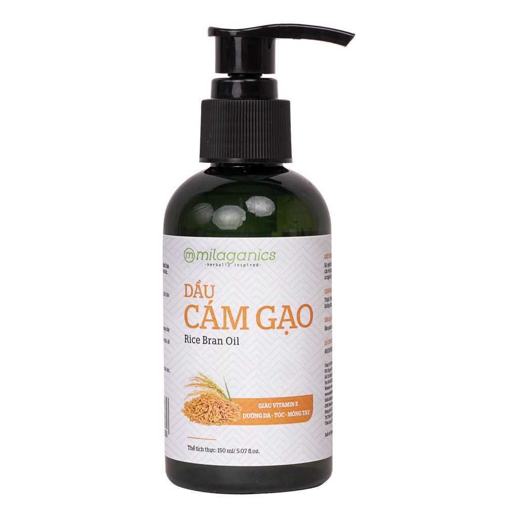Dầu Cám Gạo Nguyên Chất Dưỡng Da, Dưỡng Tóc, Dưỡng Môi MILAGANICS 150ml ...