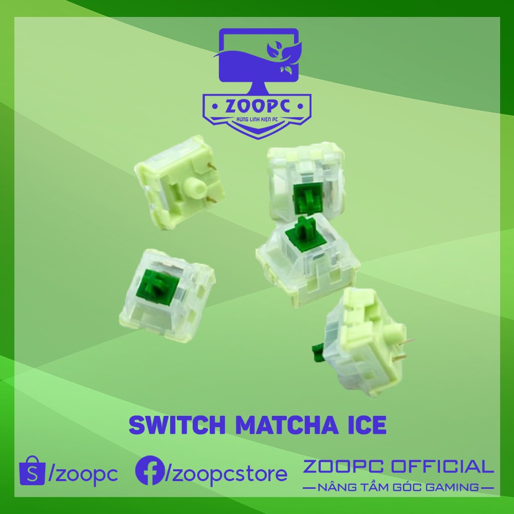 Công tắc Switch Matcha Ice Linear 3 PIN 55g - Có Hỗ Trợ Lube - ZooPC ...