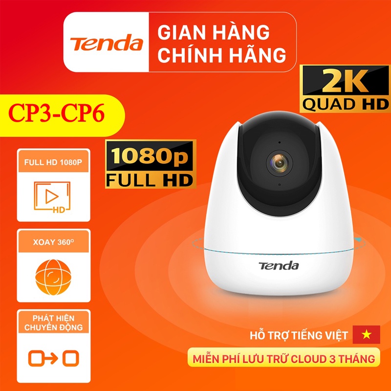 Camera ip wifi tenda cp3 cp6 độ phân giải 3M Ultra 2k - Full HD 1080p ...