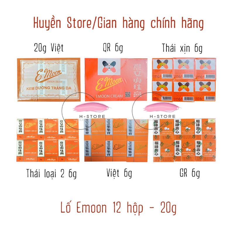 Lố 12h kem Emoon đủ loại | Shopee Việt Nam