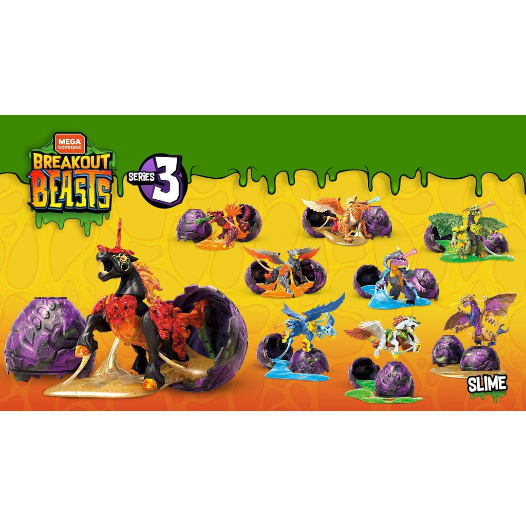 Đồ chơi Mega Construx - Breakout Beasts series 3 - Mystery Blind Pack ...