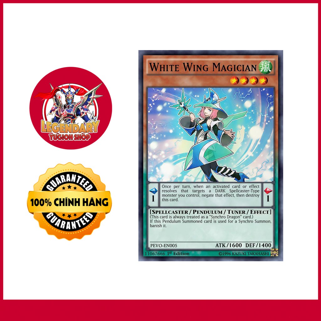 [EN][Thẻ Bài Yugioh Chính Hãng] White Wing Magician | Shopee Việt Nam