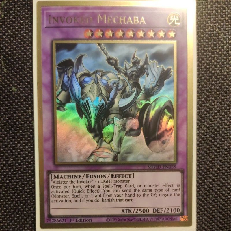 Thẻ bài Yugioh: Invoked Mechaba - MGED-EN025 - Premium Gold Rare ...