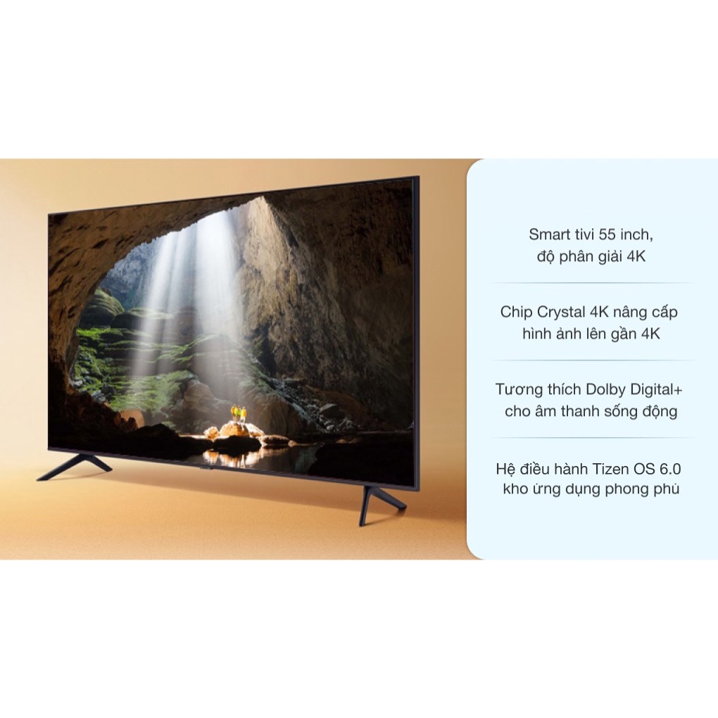 Smart Tivi Samsung 4K 55 inch UA55AU7700 2021 - ĐIỆN MÁY KHO RẺ | Shopee Việt Nam