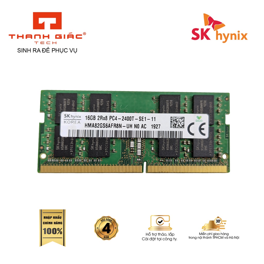 Ram Laptop DDR4 Sk hynix 16Gb Bus 2400.Chính Hãng mới 100%,Bảo hành 3 ...
