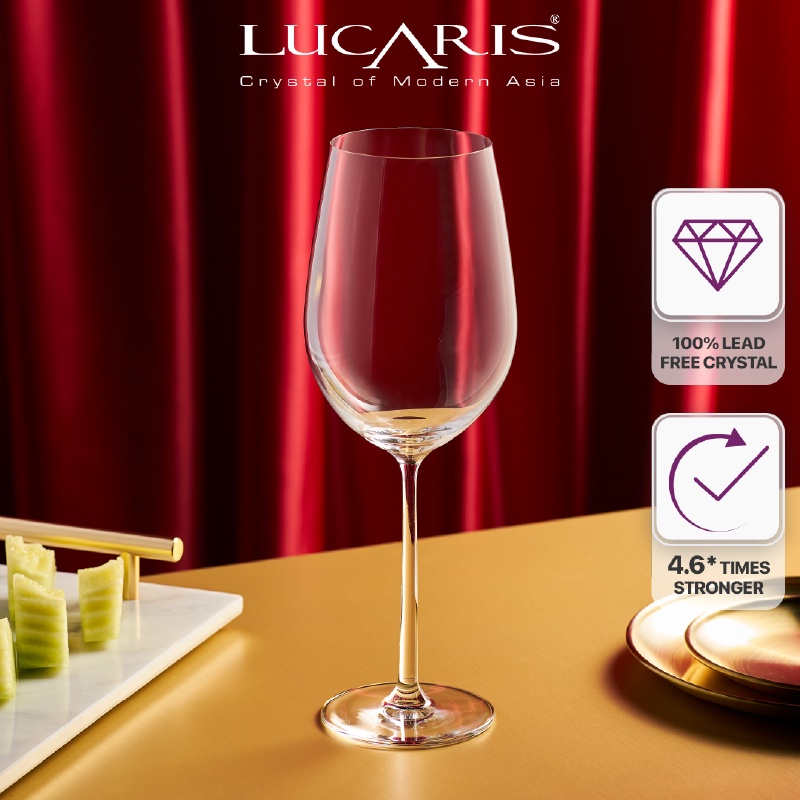 Bộ 6 Ly Uống Rượu Vang Đỏ Pha Lê Cao Cấp Lucaris Bordeaux Grande 995ml Nhập Khẩu Chính Hãng Độ ...