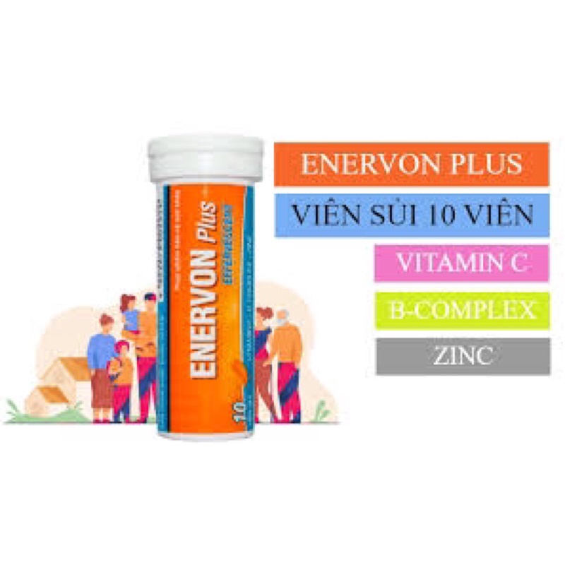Enervon Plus Effervescent Bổ Sung Vitamin C, B-Complex, Zinc kẽm Tube ...