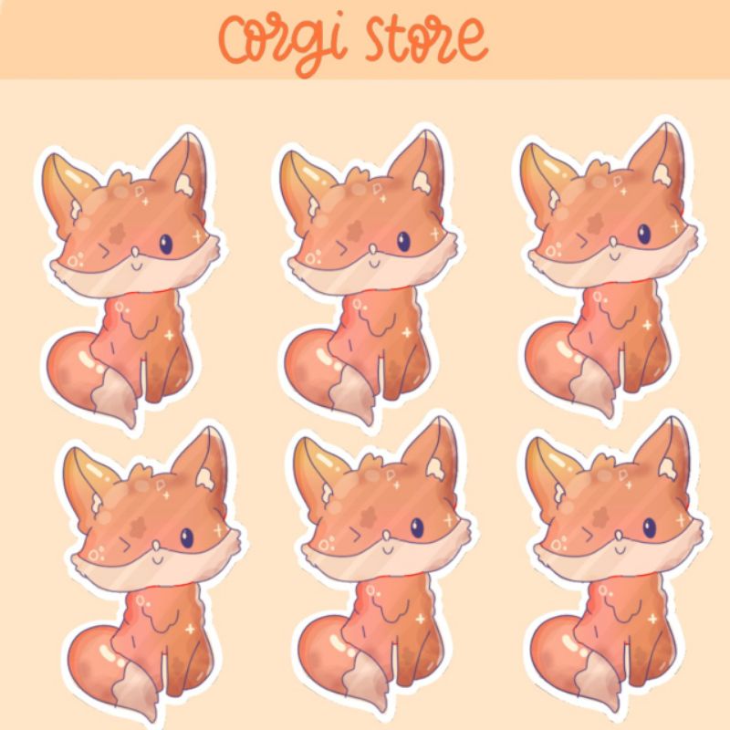 Sticker con cáo | Shopee Việt Nam