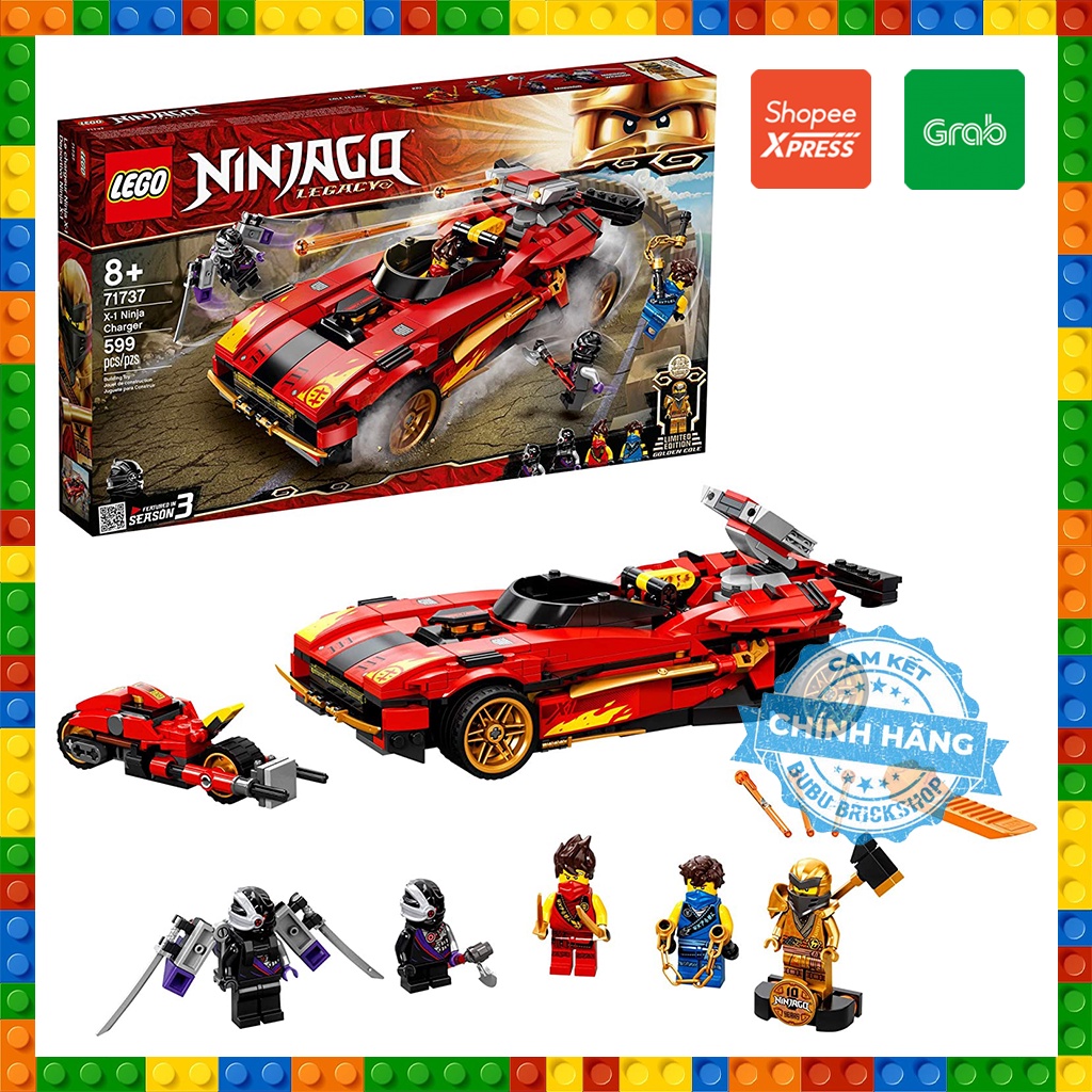 Lego Ninjago 71737 - X-1 Ninja Charger - Bộ xếp hình Lego Xe chiến đấu ...