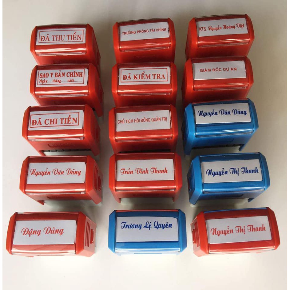 Con dấu in, con dấu TDstamp Printer T-214, khắc từ 1 đến 2 dòng theo ...