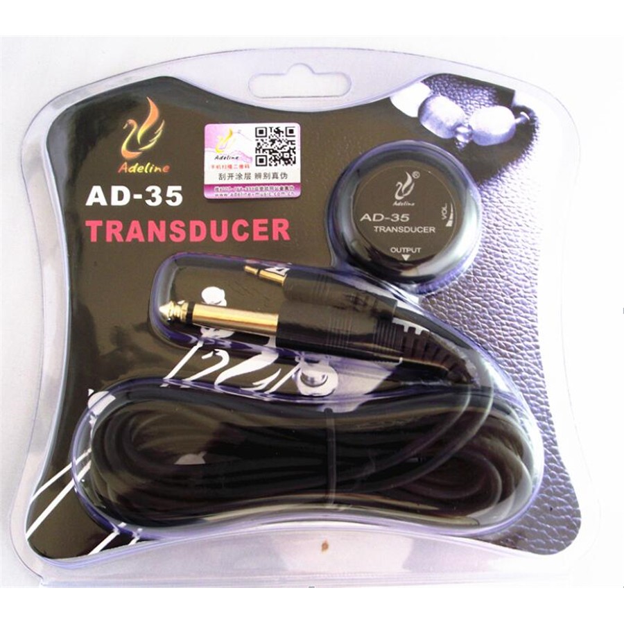 Pickup dán Transducer Adeline AD35 - Bộ khuếch đại âm thanh cho đàn guitar, ukulele, kalimba ...