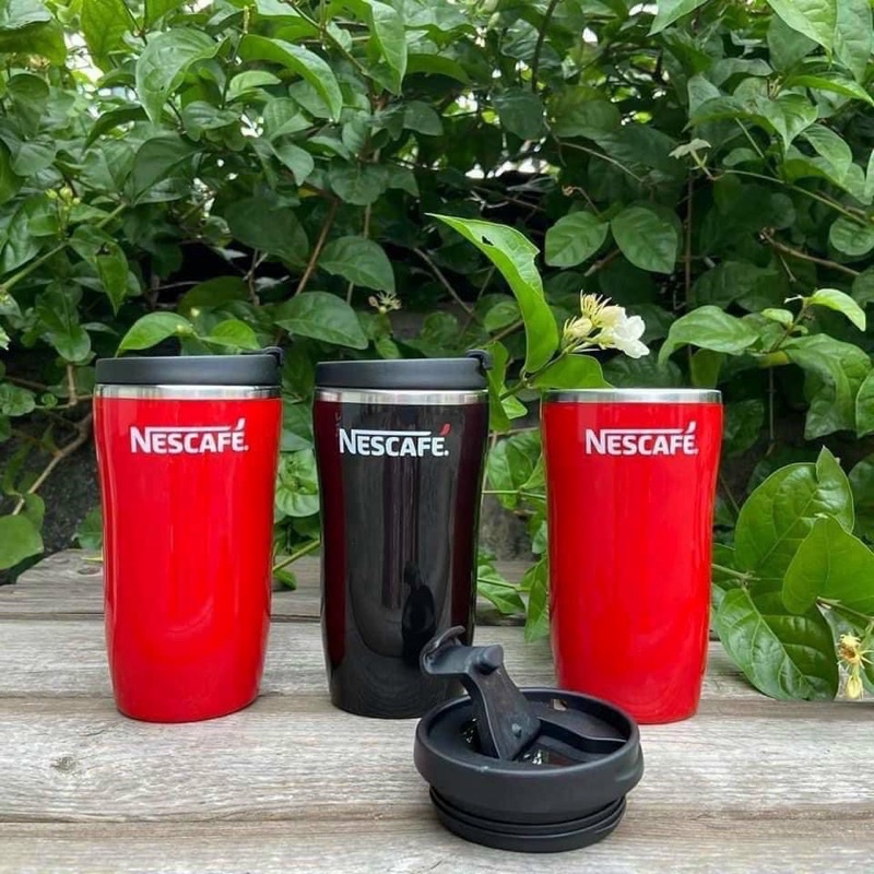 LY GIỮ NHIỆT 250ML CÓ NẮP ( HKM Nescafe) | Shopee Việt Nam