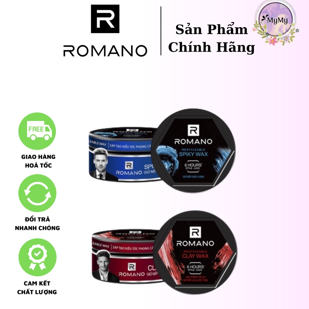 Sáp (Wax) giữ nếp tóc Romano Restyleable Wax 68g/hộp | Shopee Việt Nam