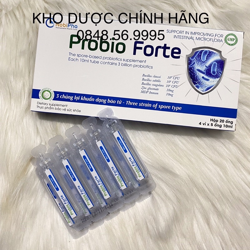 Men vi sinh PROBIO FORTE cân bằng hệ vi sinh đường ruột (dạng ống nước ...