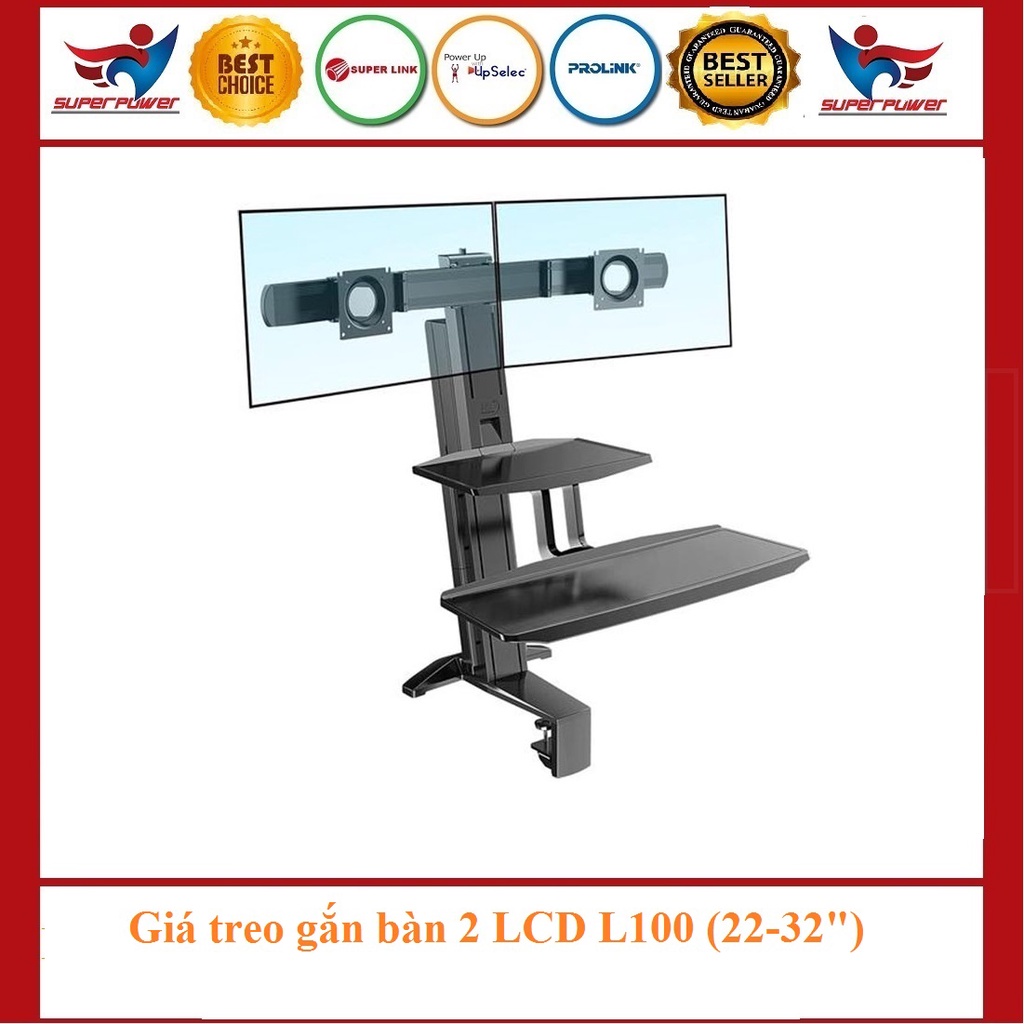 Khung treo tivi khung treo màn hình Giá treo gắn bàn 2 LCD L100 (2232") | Shopee Việt Nam