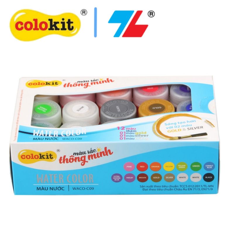 Màu nước 15 Màu Colokit Thiên Long/ WACO-C09 (chính hãng) | Shopee Việt Nam