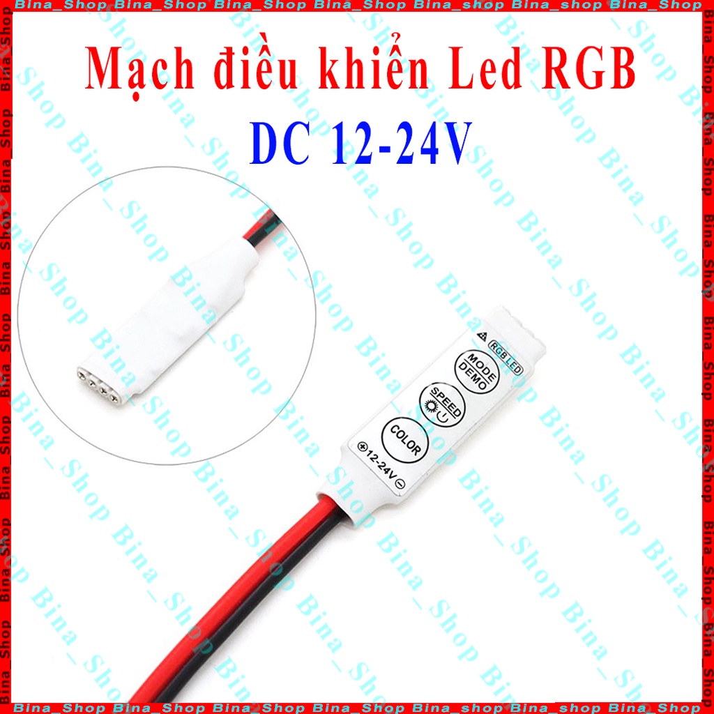 Mạch điều khiển Led RGB DC 12V-24V 5050/3528/2835/5730 SMD nhiều chế độ | Shopee Việt Nam