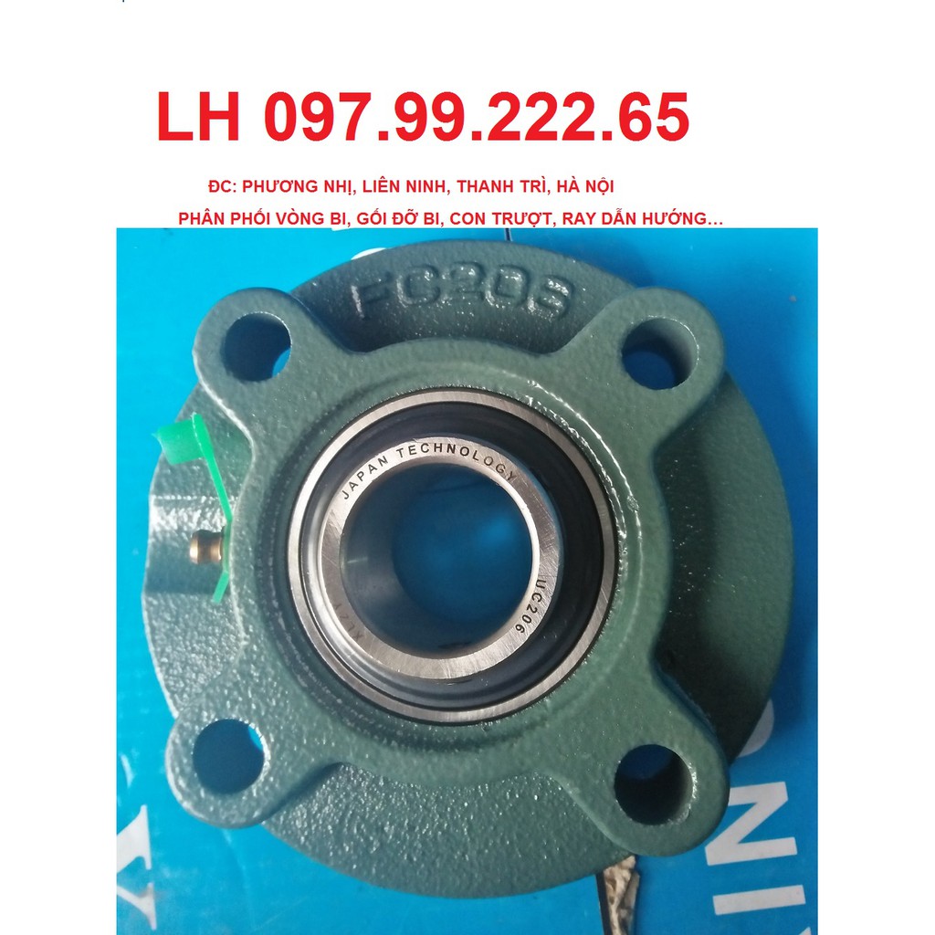 Gối đỡ vòng bi UCFC 208 lắp trục 40mm. Gối đỡ bi hình tròn có 4 lỗ bắt ốc | Shopee Việt Nam