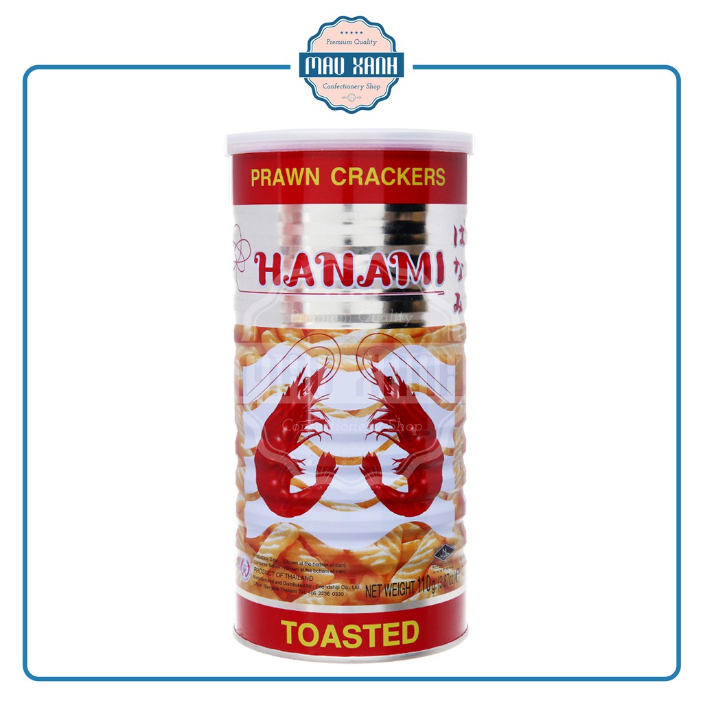 Snack Tôm Thái Lan Hanami Prawn Crackers (Lon 110g) | Shopee Việt Nam