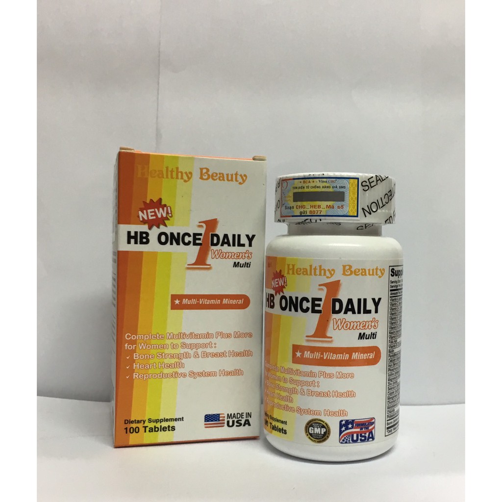 Viên uống HB Once Daily Women's H100 viên | Shopee Việt Nam