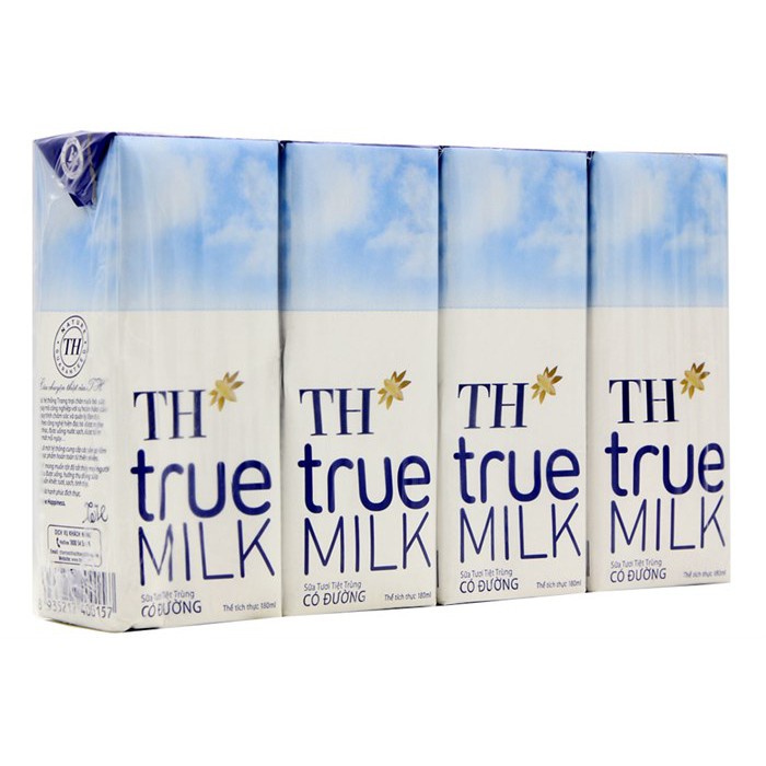 LỐC SỮA TH TRUE MILK 180ML ÍT ĐƯỜNG CÓ ĐƯỜNG | Shopee Việt Nam