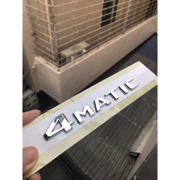 Chữ 4matic , Logo 4matic ,glc300,glc200 , S450, S500,S600,Gls480 ...