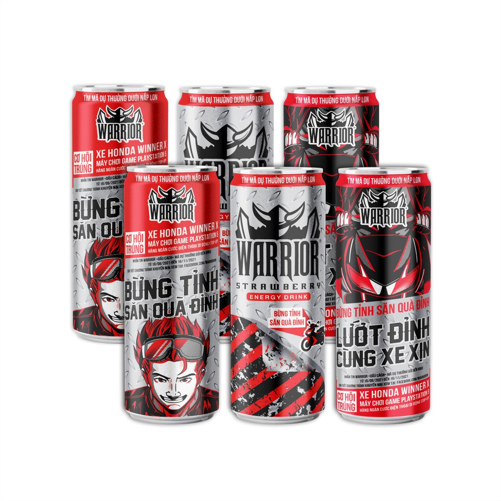 NƯỚC TĂNG LỰC WARRIOR LON DÂU 325ML | Shopee Việt Nam