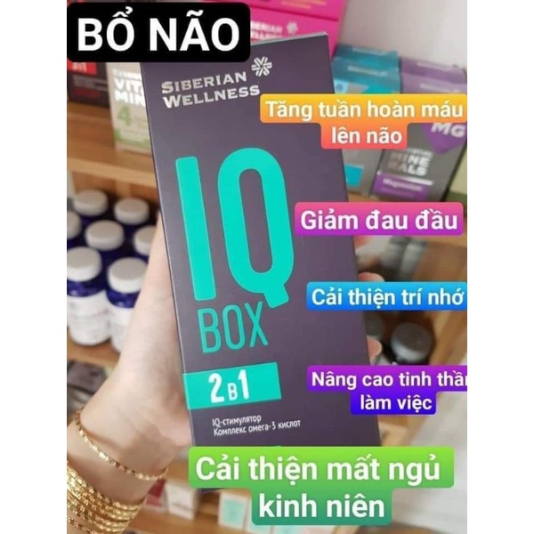 (NEW CÓ SẴN) VIÊN BỔ NÃO TĂNG CƯỜNG TRÍ NHỚ IQ BOX SIBERI | Shopee Việt Nam