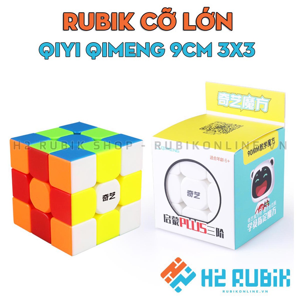 Rubik 3x3 cỡ lớn QiYi QiMeng Plus 3x3 9cm cao cấp chính hãng | Shopee ...