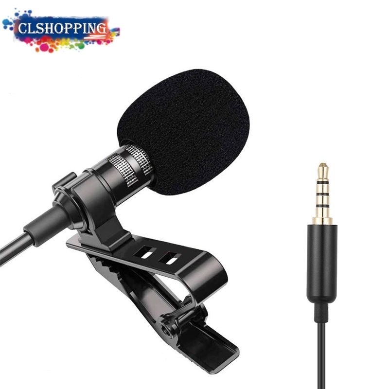 Micro mini có dây 1.5m kẹp ve áo cho điện thoại laptop PC | Shopee Việt Nam