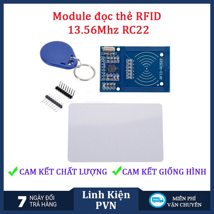 Module đọc thẻ RFID RC522 tần số 13.56Mhz | Shopee Việt Nam