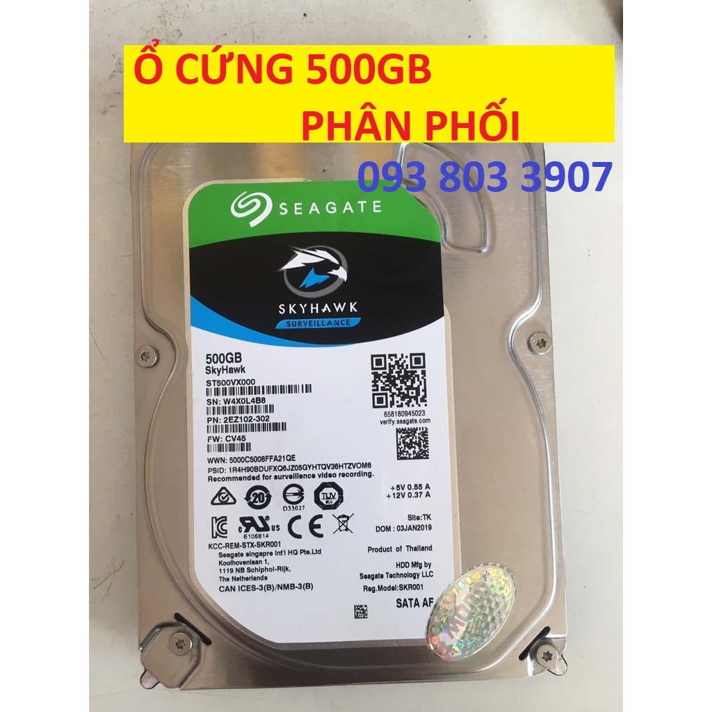 Ổ Cứng HDD 500GB Seagate Skyhawk Chuyên Camera | Shopee Việt Nam