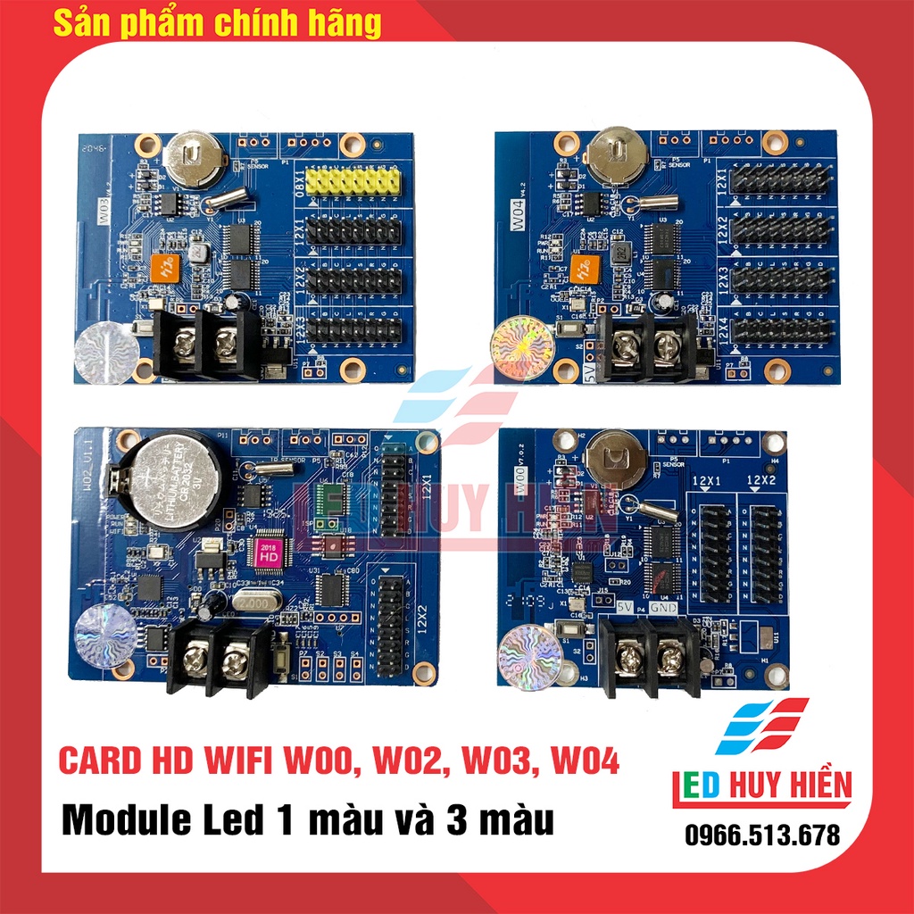 Card Wifi HD W00, W02, W03, W04 Module led 1 màu, 3 màu | Shopee Việt Nam