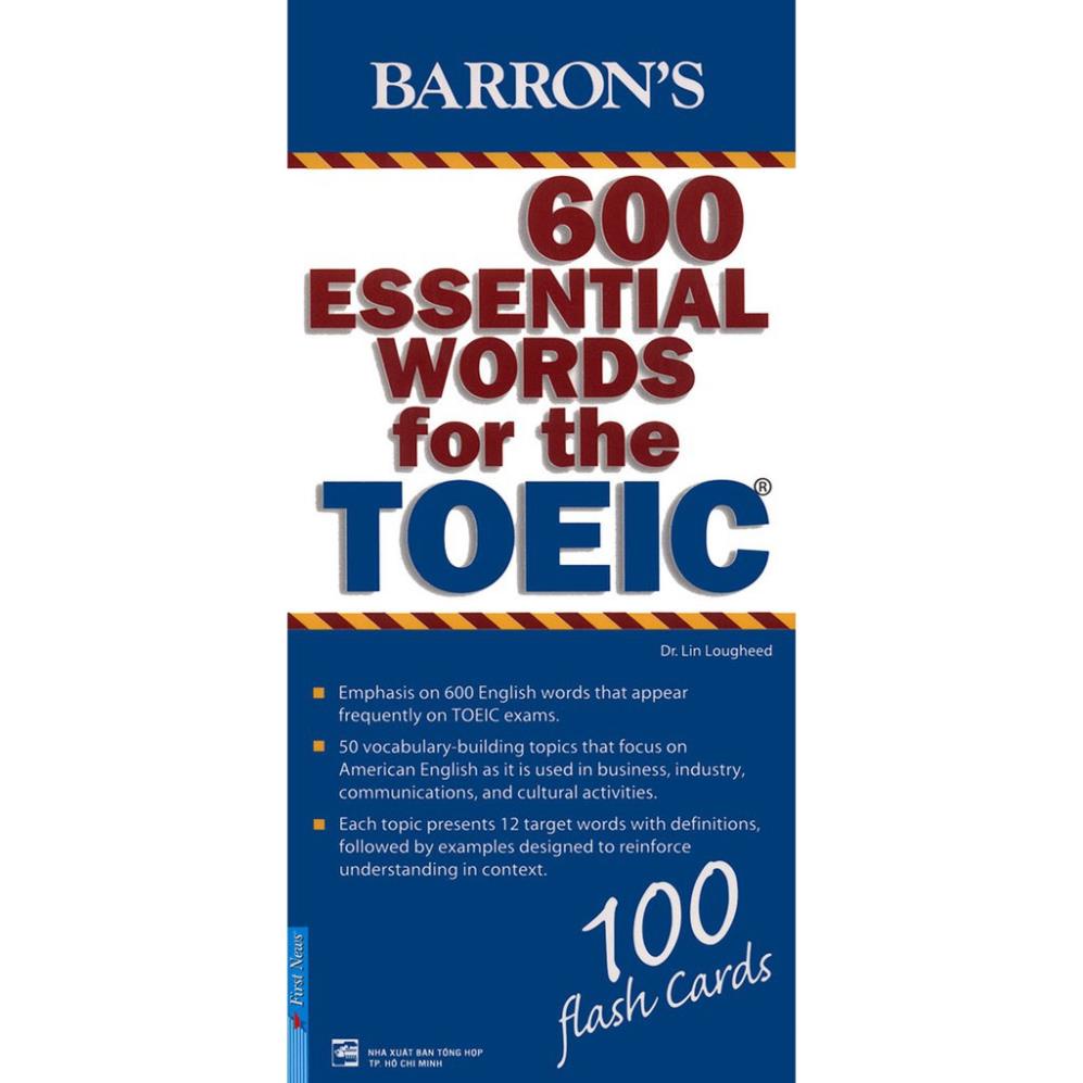 Sách - Flash Cards 600 Essential Words For The TOEIC - First News ...