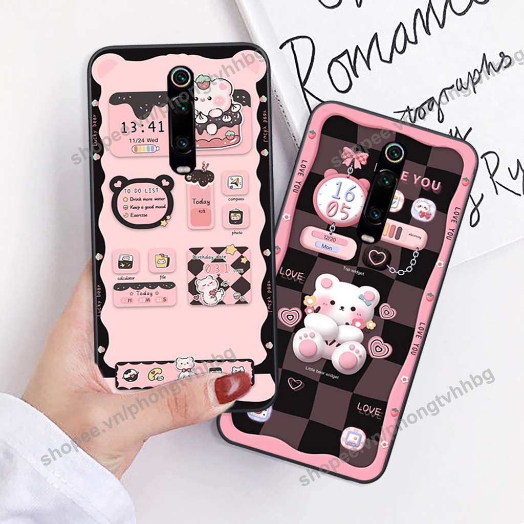 Ốp lưng Xiaomi Redmi K20 / K20 PRO / MI 9T / K30 / K30 5G gấu,thỏ trắng , đồng hồ dễ thương cute ...
